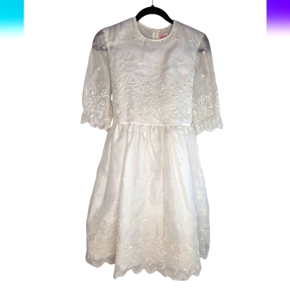 Allison Ann | Dresses | Vintage Allison Ann Girls 65 Xl White ...